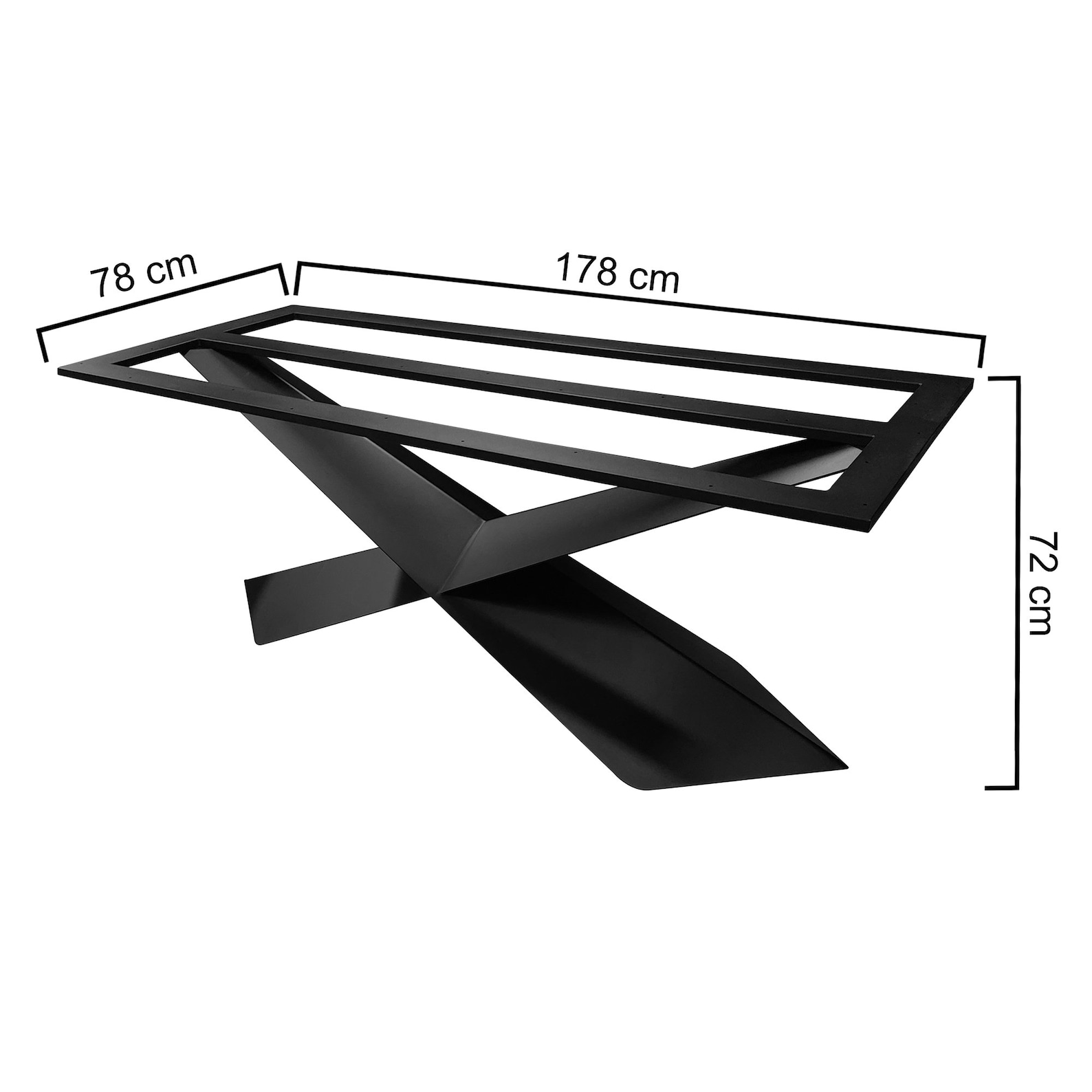 TABLE FRAME RAU With Reinforcement Frame, Table Leg, Dining Table Frame ...