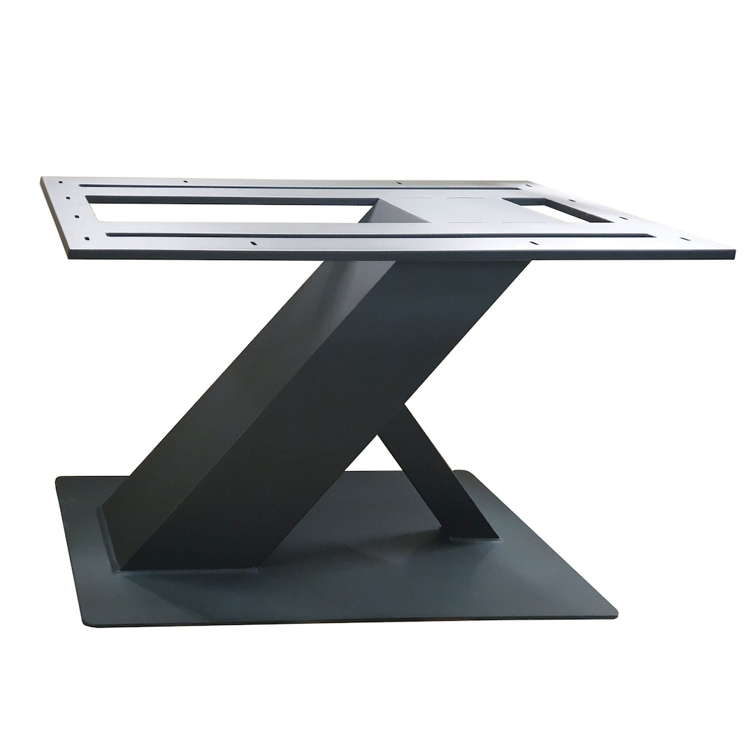 Table Frame Iron 01 - One-legged Solid Table Frame for Stone and Wood ...