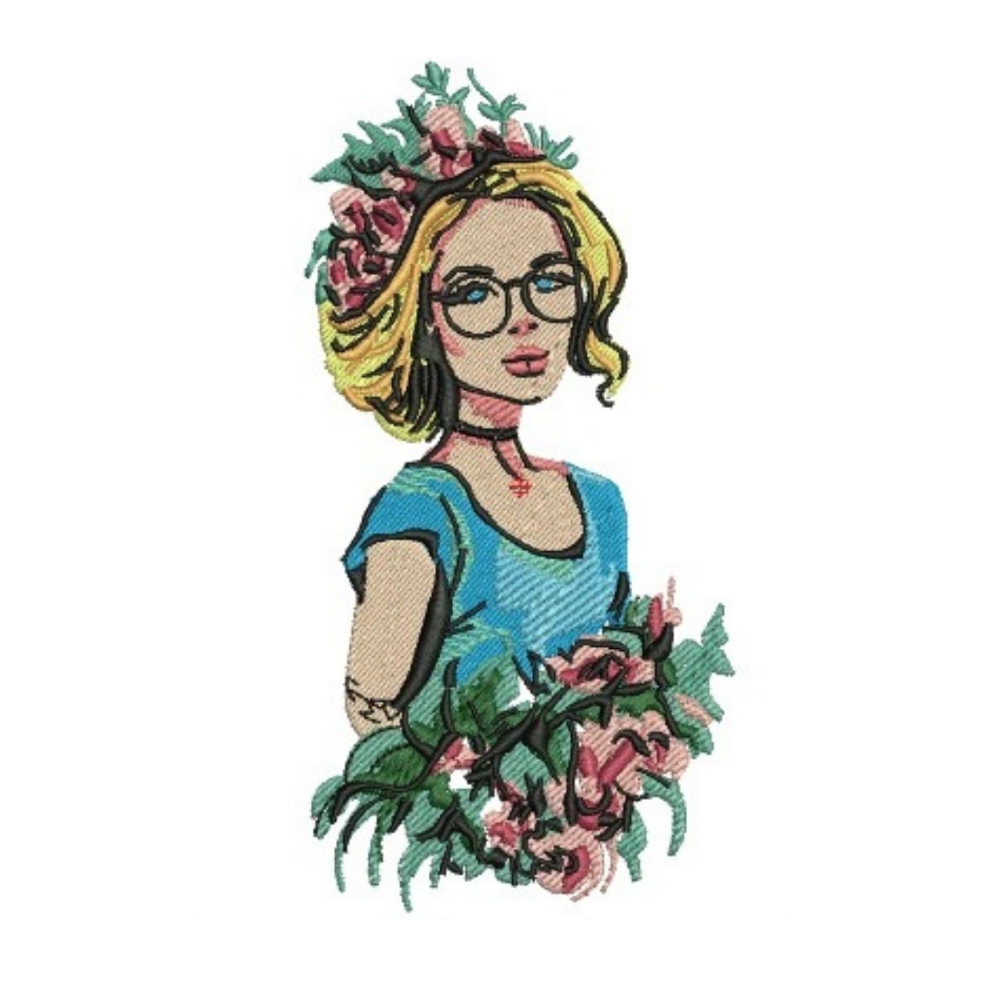 Women Embroidery Design Instant Download Machine - Etsy