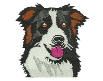 Border Collie Embroidery Designs - Etsy