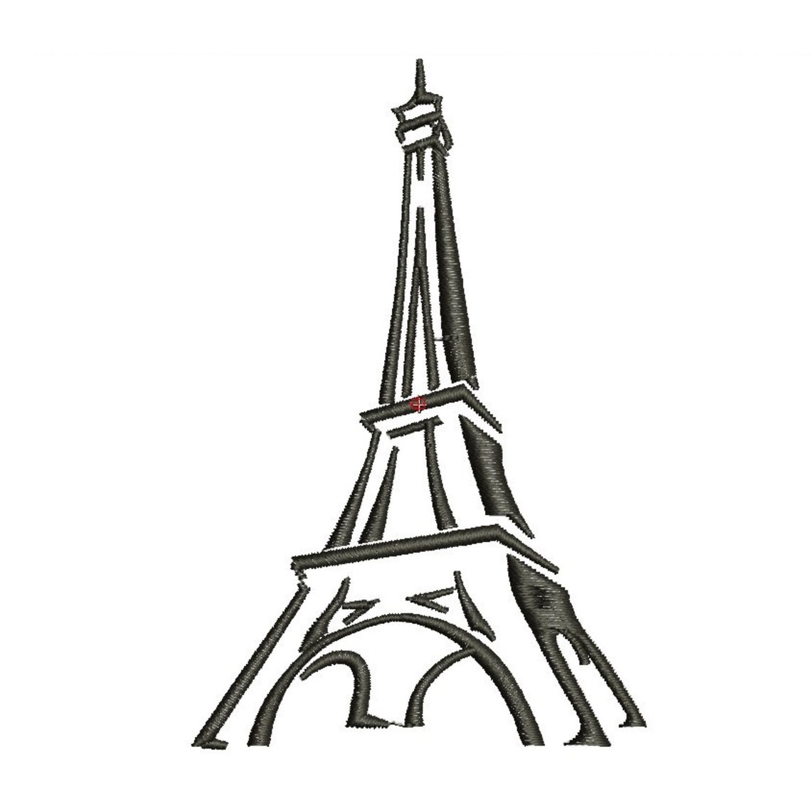 Eiffel Tower Embroidery Design Instant Download Machine - Etsy