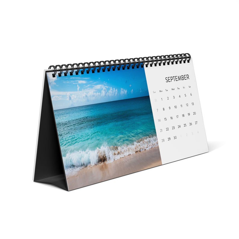 Beaches Desktop Calendar (2025 Grid) Beach - Etsy