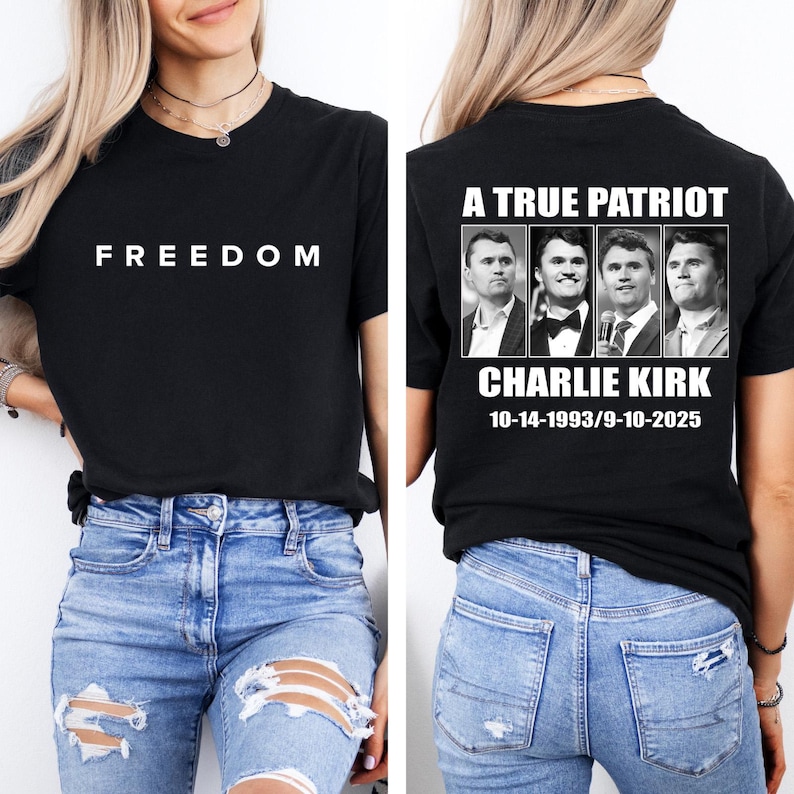 Charlie Kirk Freedom Shirt, Freedom Shirt Justice for Charlie Kirk ...