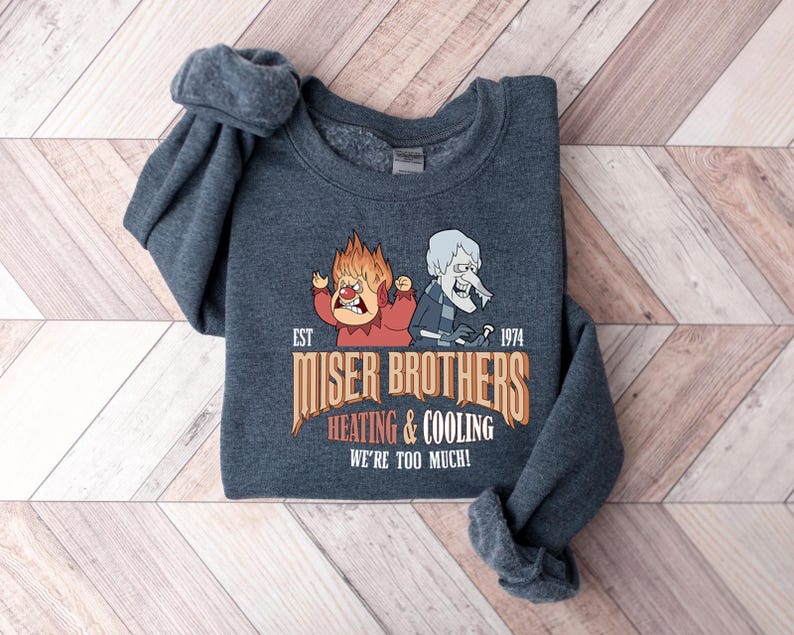 Retro Miser Brothers Delicatessen Sweater, Miser Brothers Heating and ...