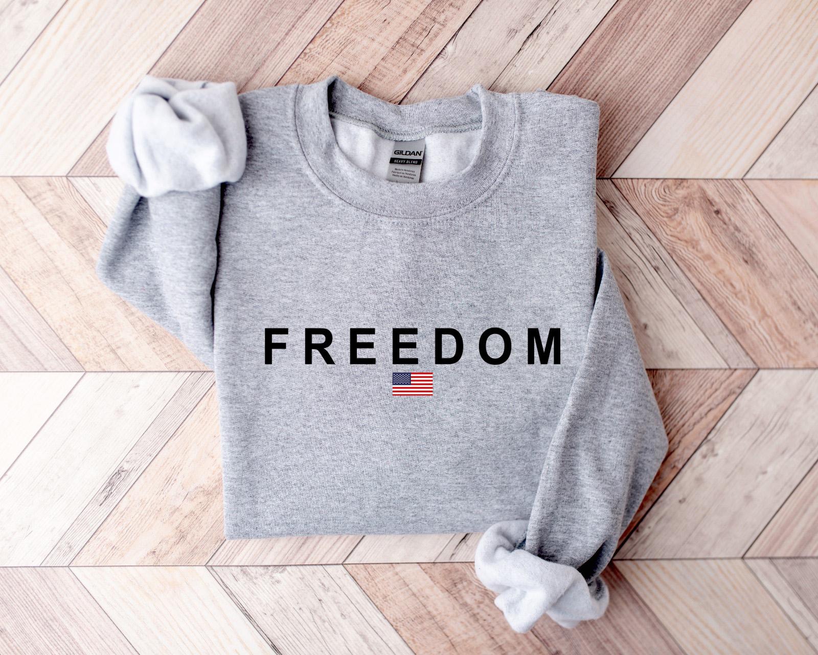 Charlie Kirk Freedom Sweatshirt, Charlie Kirk Freedom USA Flag ...