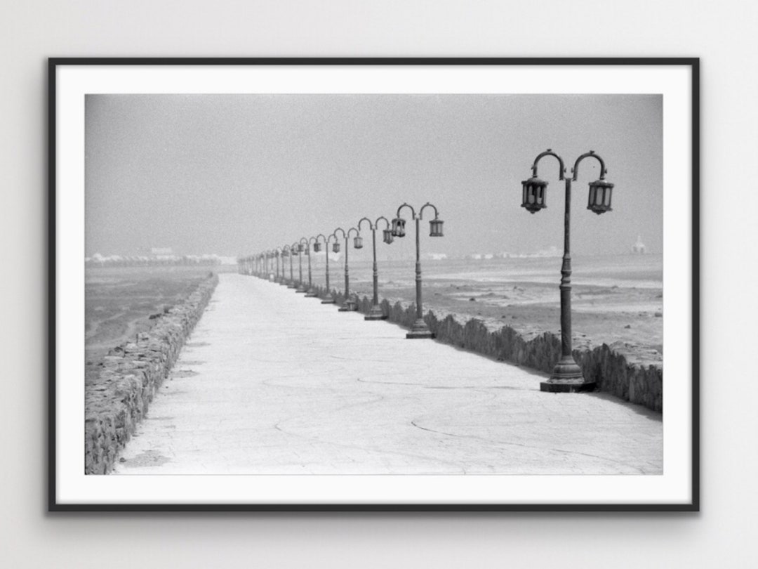 Art Print road to Perdition, Analog Photo Art in Black and White, Egypt ...