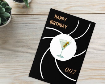 007 Birthday Card - Etsy