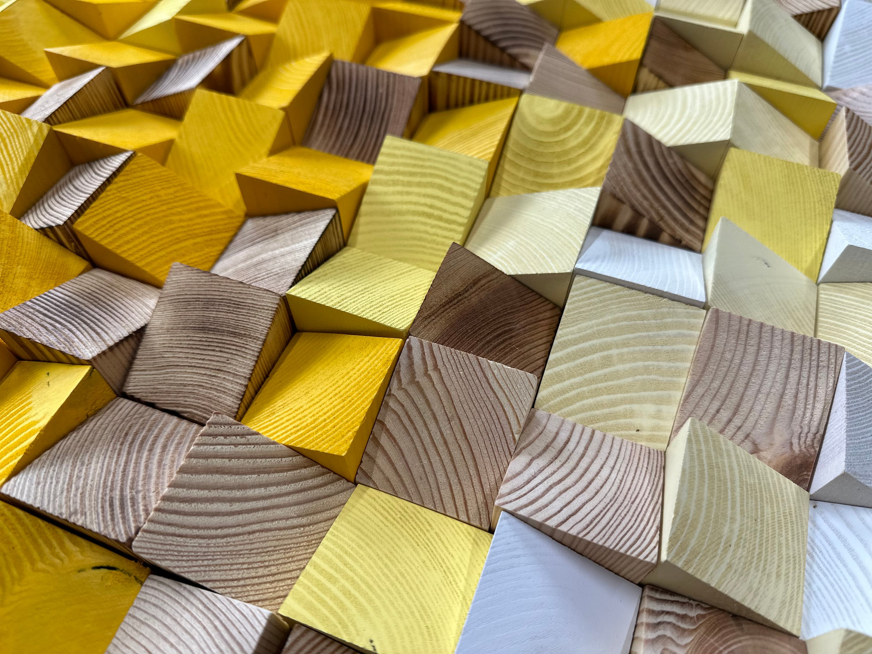 Reclaimed Art, Wood Wall Sculpture, 3d Wall Art, Mosaic Wood, Abstract ...