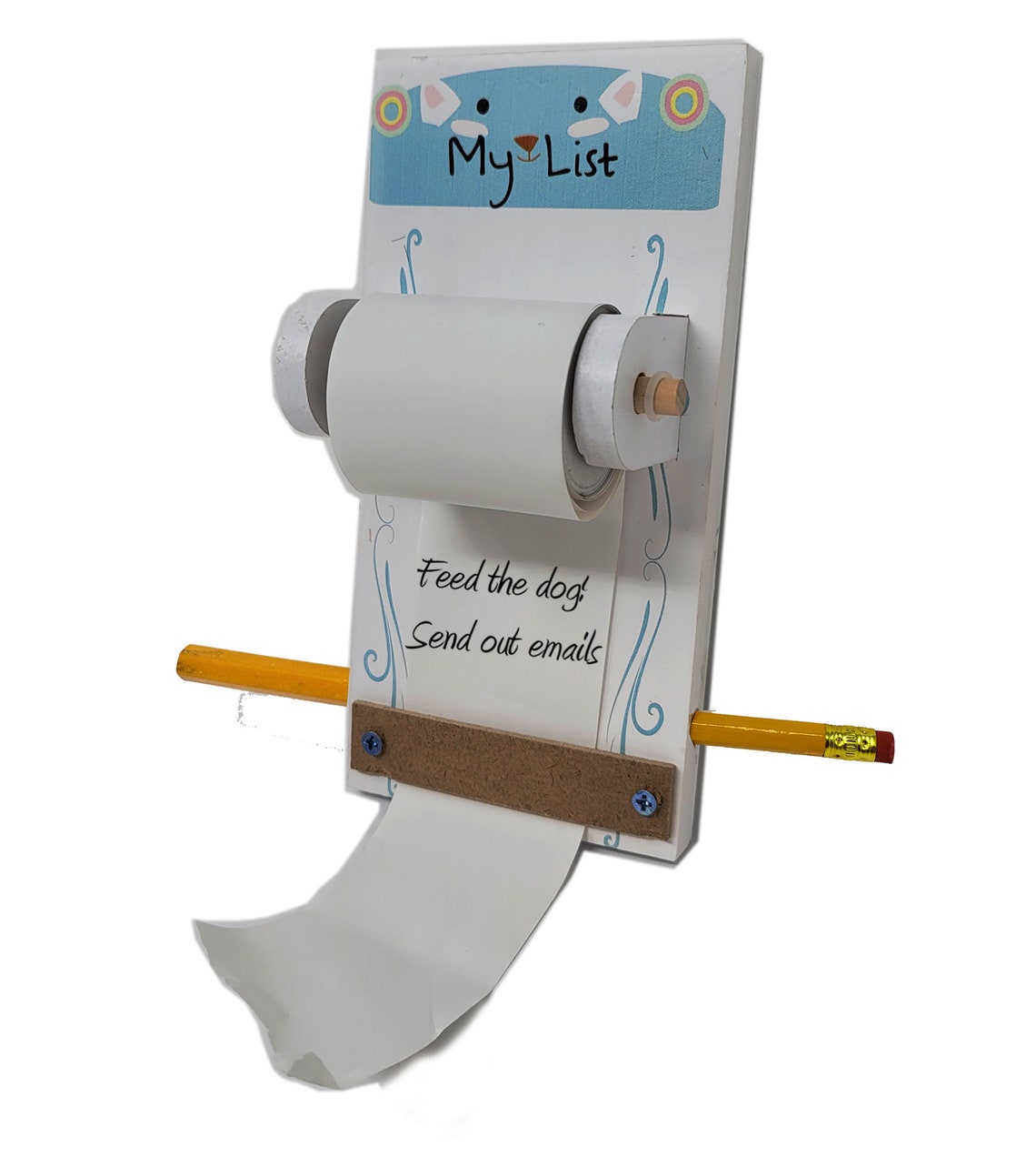 Unique Hanging Notepad Paper Roll w/ Refrigerator Magnet & | Etsy