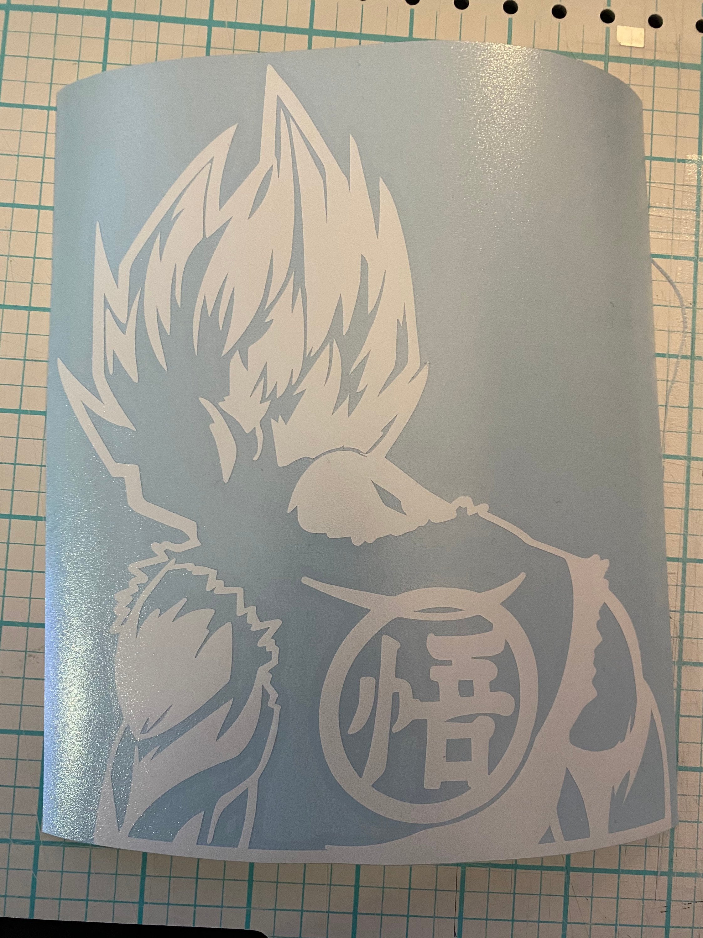 Vinyl Decal Super Saiyan Goku Back Decal - Etsy UK