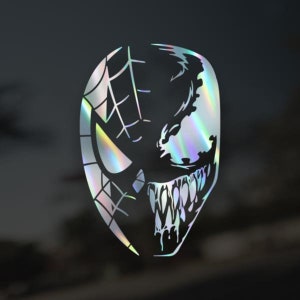 Split Face Spiderman Venom Decal - Etsy