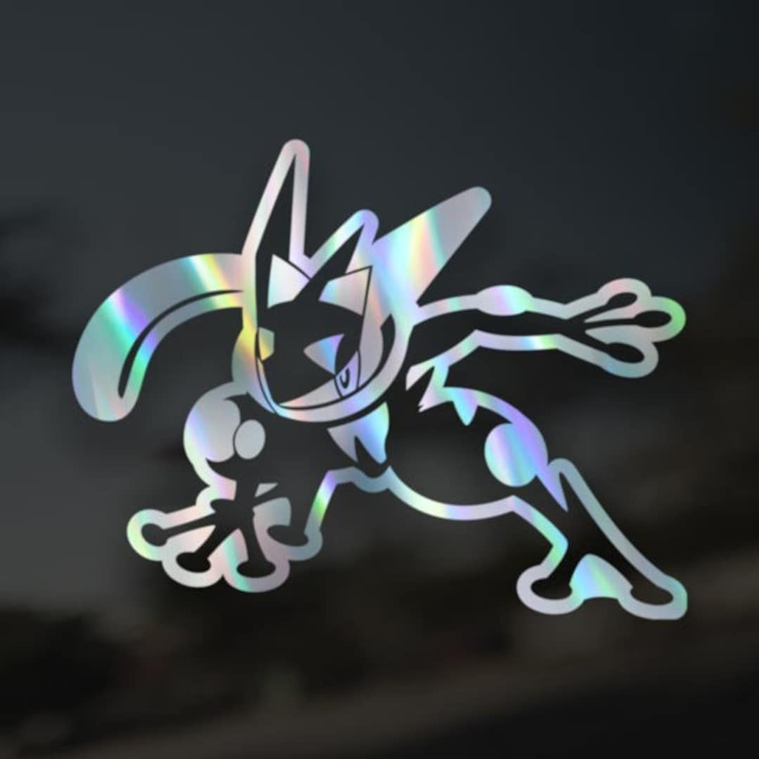 Greninja Pokemon Decal, Outlined Video Game, Card Game - Etsy