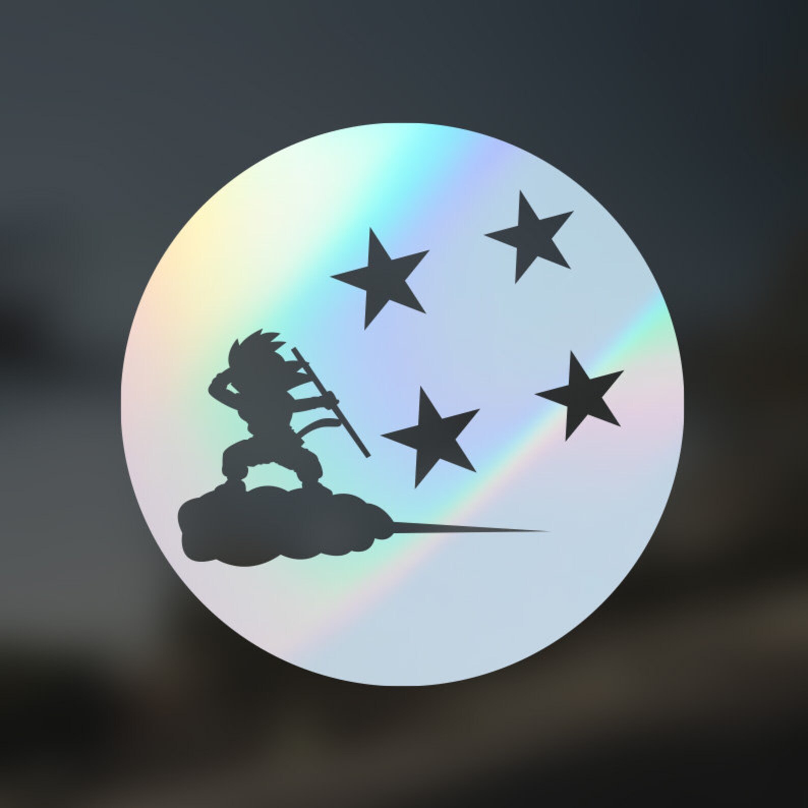 Vinyl Young Goku Cloud Flying Decal - Etsy