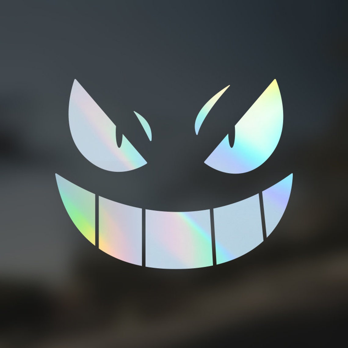 Vinyl Gengar Smile Pokémon Vinyl Decal - Etsy