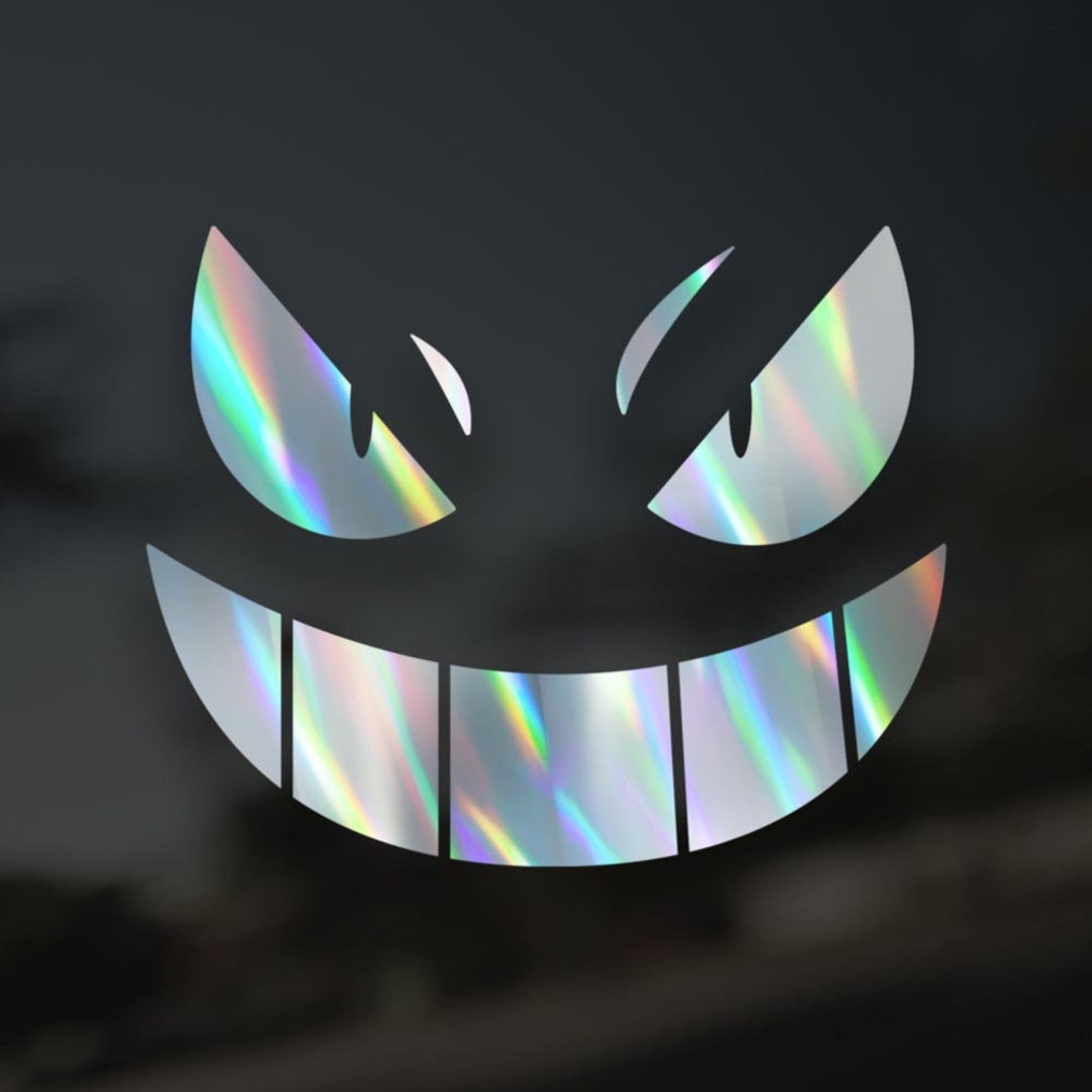 Vinyl Gengar Smile Pokémon Vinyl Decal - Etsy