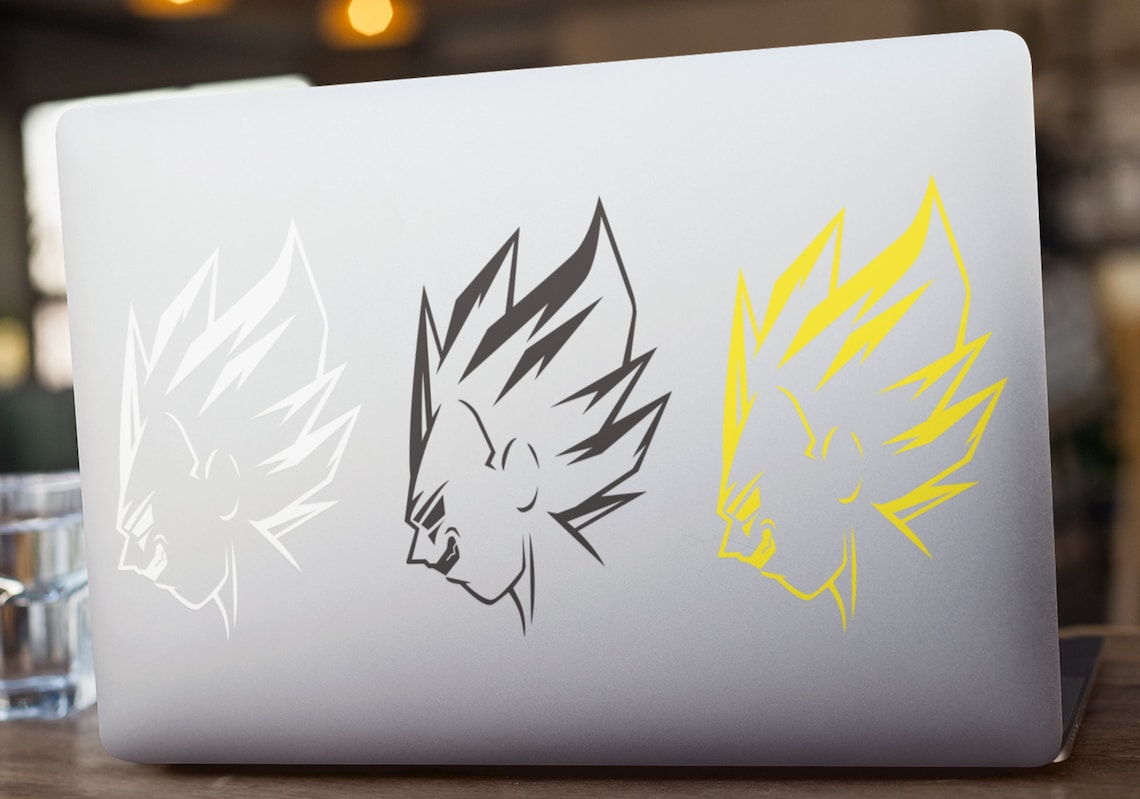 Vinyl Decal Vegeta Decal 4.79 w x 7 H | Etsy