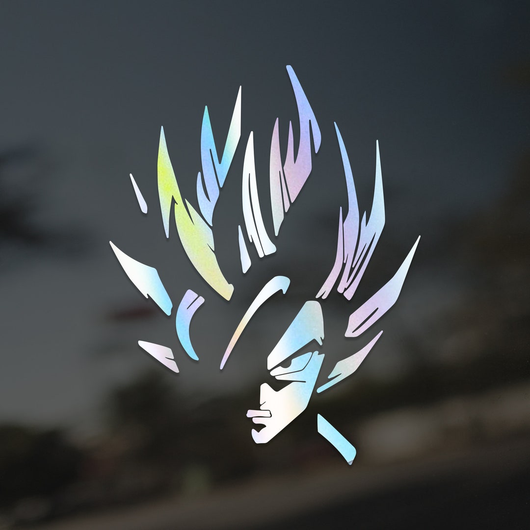 Goku Super Saiyan SSJ Half Face Decal - Etsy