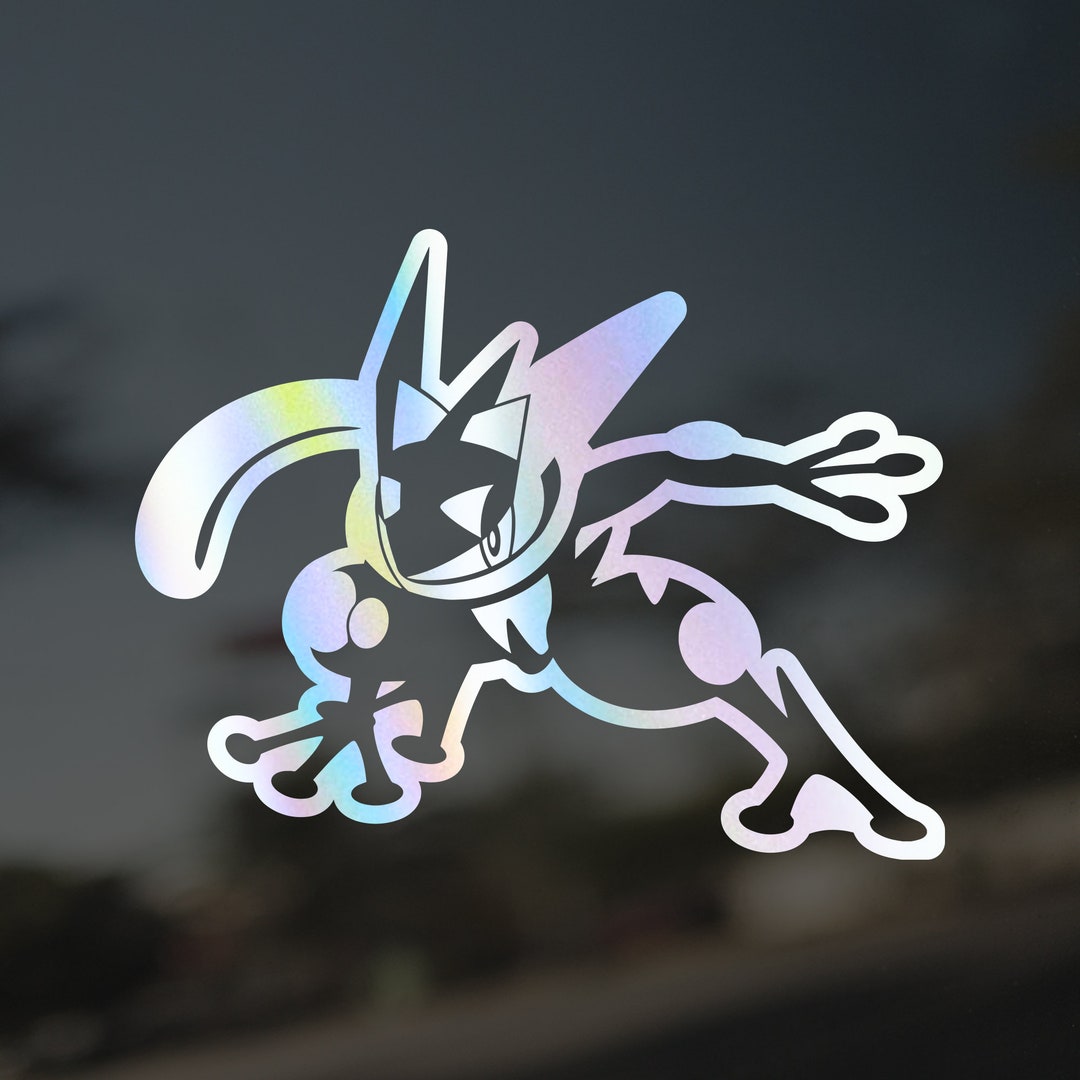 Greninja Pokemon Decal Outlined Video Game Card Game - Etsy