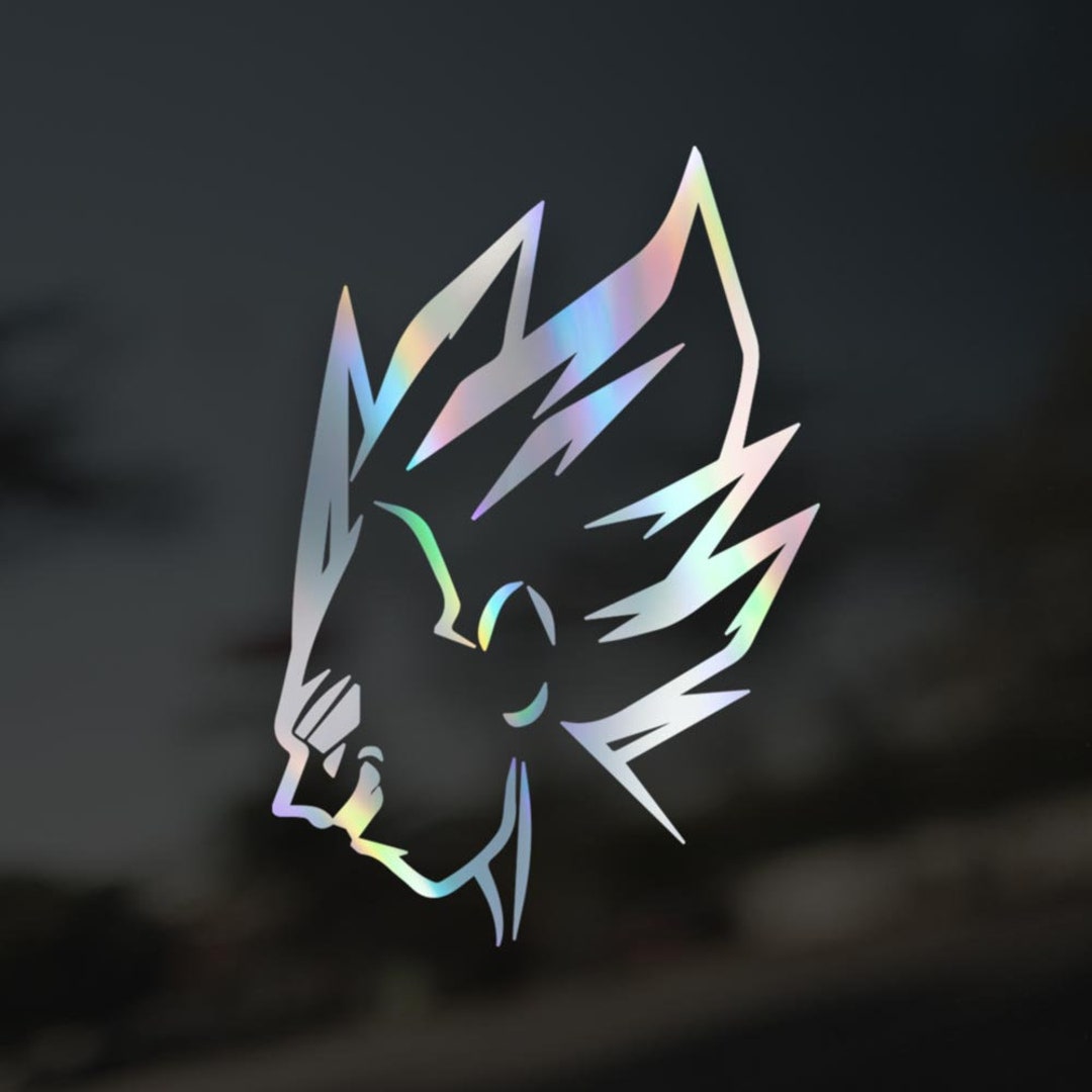Vinyl Decal Vegeta Decal 4.79" W X 7" H - Etsy
