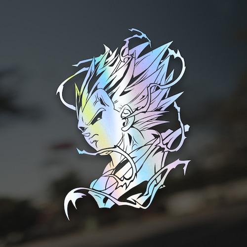 Vinyl Decal Vegeta Super Saiyan Decal - Etsy