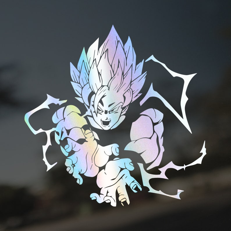 Calcomanía de vinilo Super Saiyan Goku Explosión - Etsy España