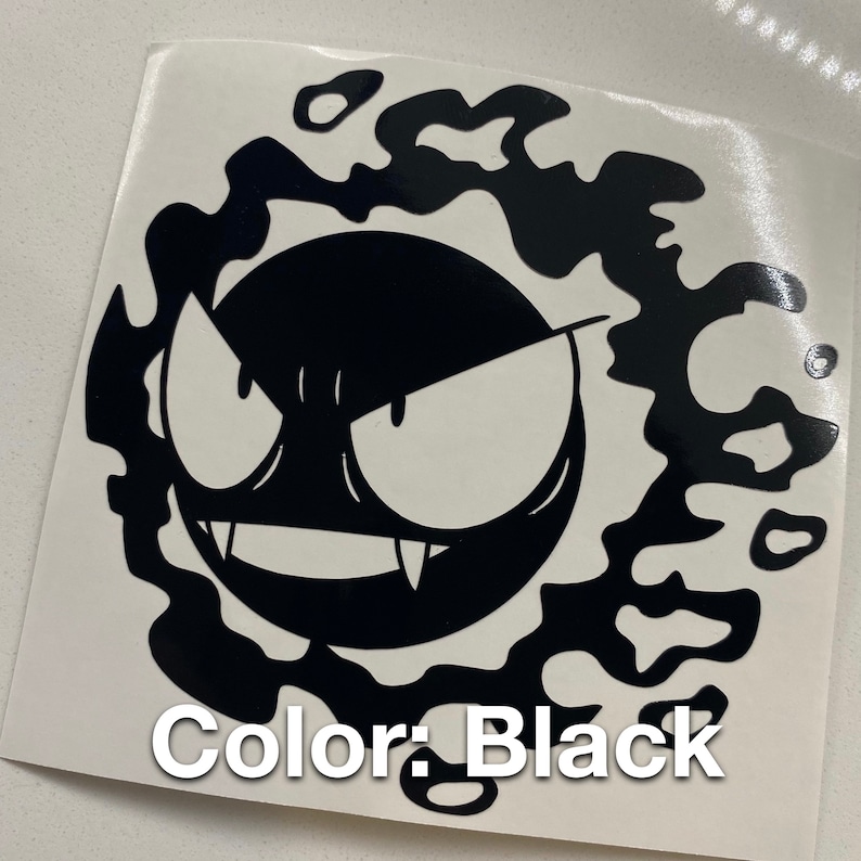 Gastly Pokémon Vinyl Decal, Video Game, Card Game - Etsy