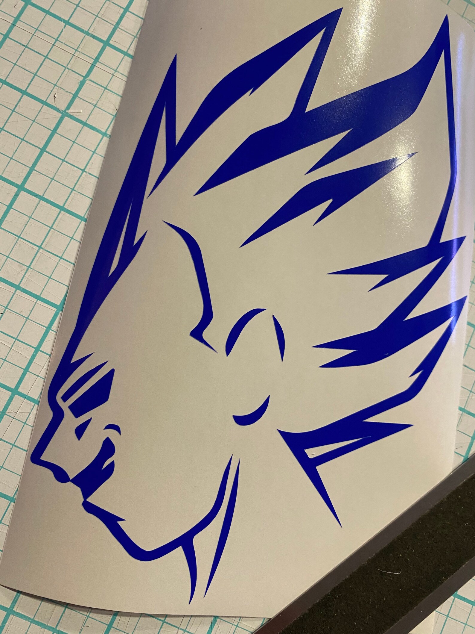 Vinyl Decal Vegeta Decal 4.79" W X 7" H - Etsy