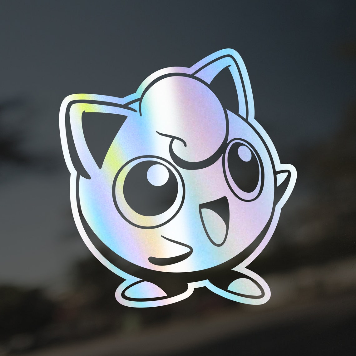 Jigglypuff Pokémon Vinyl Car Decal - Etsy