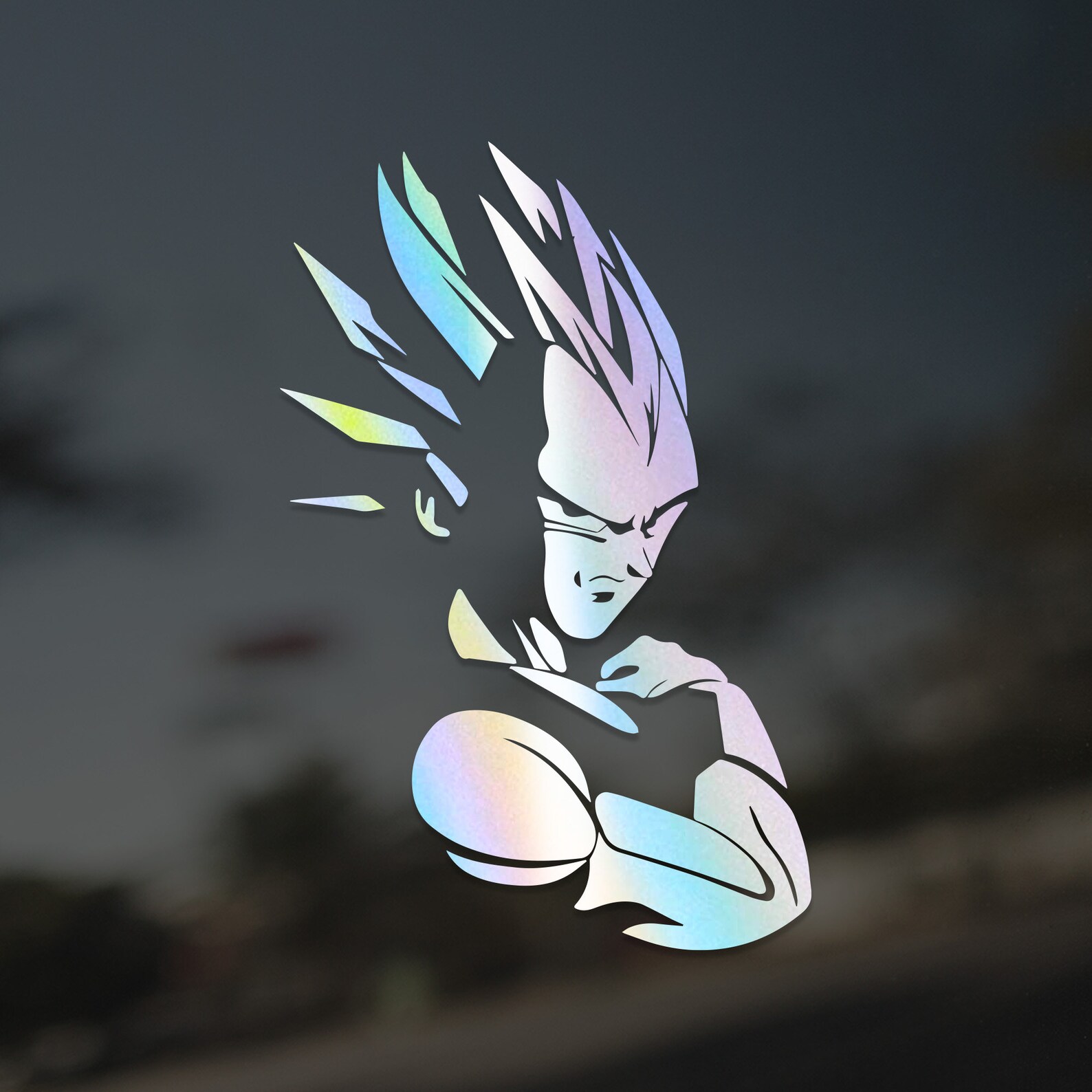 Vinyl Decal Vegeta Super Saiyan Decal - Etsy