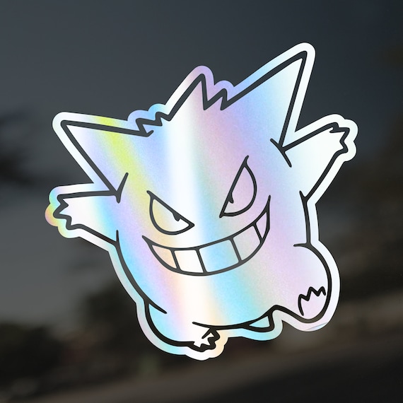 Gengar Pokémon Vinyl Decal 2 Options Available. Video Game | Etsy