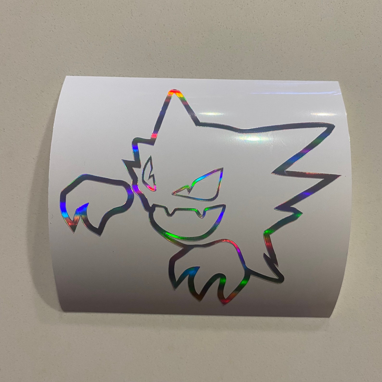 Haunter Outline Decal Pokemon - Available in Holographic and Several ...