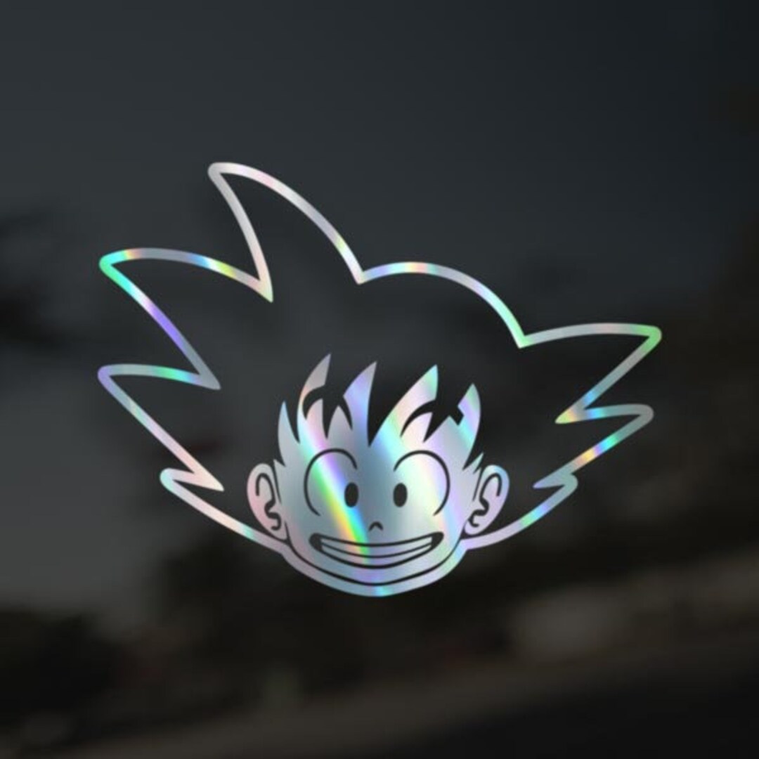 Vinyl Decal Kid Goku Smile Face Decal - Etsy