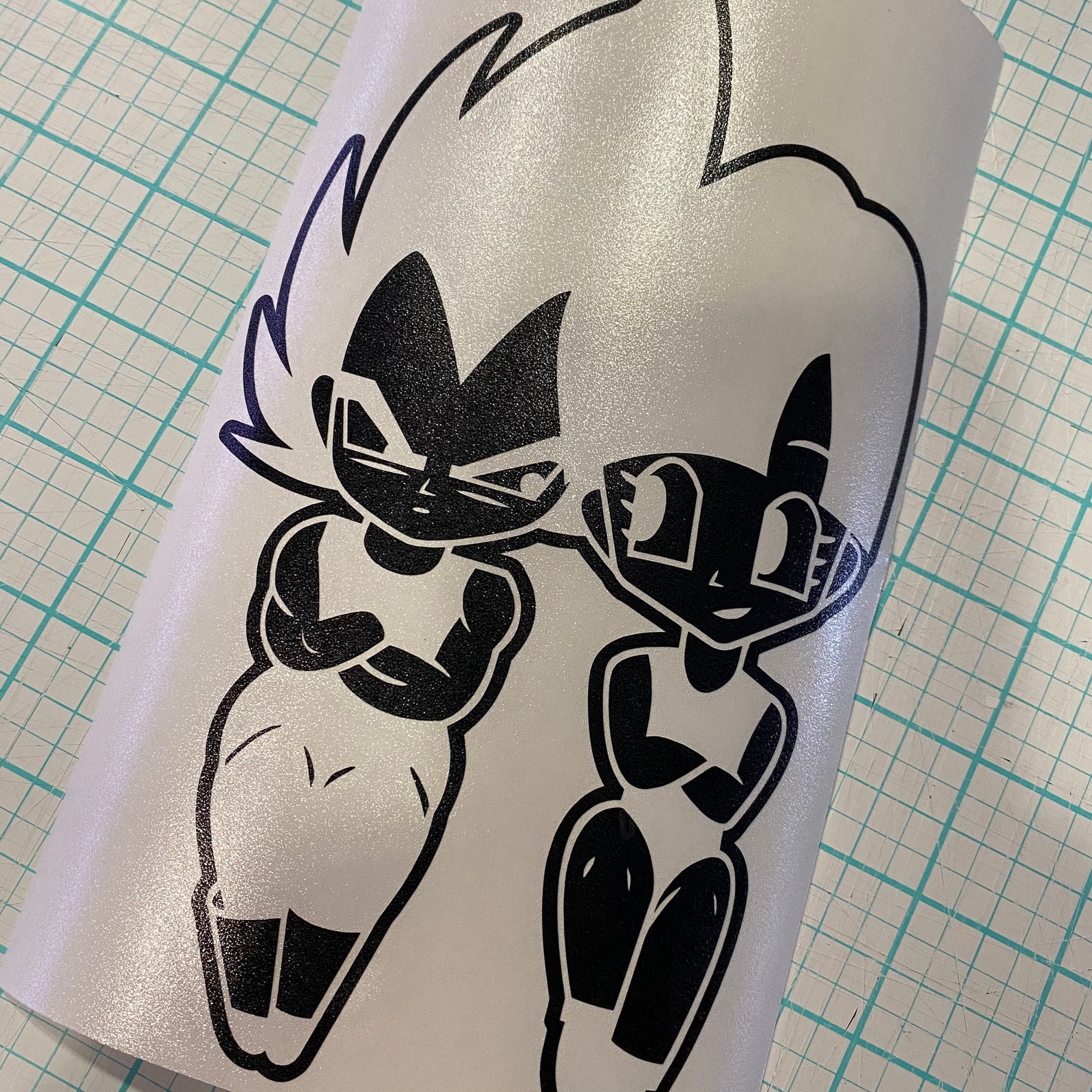 Saiyan Love Vegeta Stare Bulma Vinyl Decal 5 X | Etsy