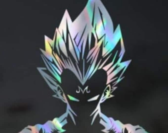 Vinyl Decal Majin Super Saiyan Vegeta Arms Crossed - Etsy
