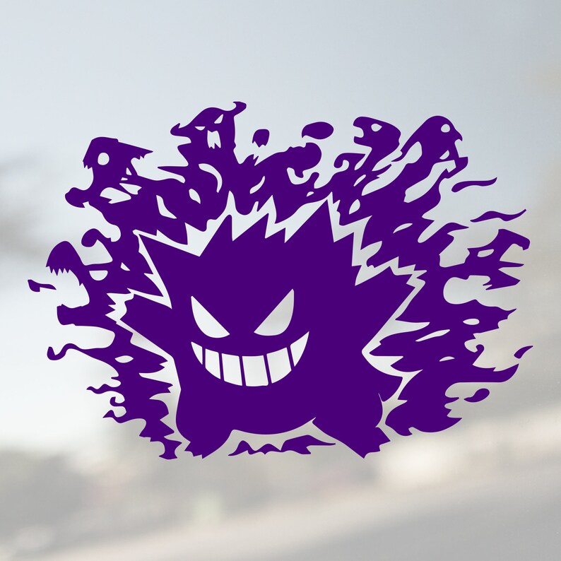 Gengar Nightmare Pokémon Vinyl Decal | Etsy