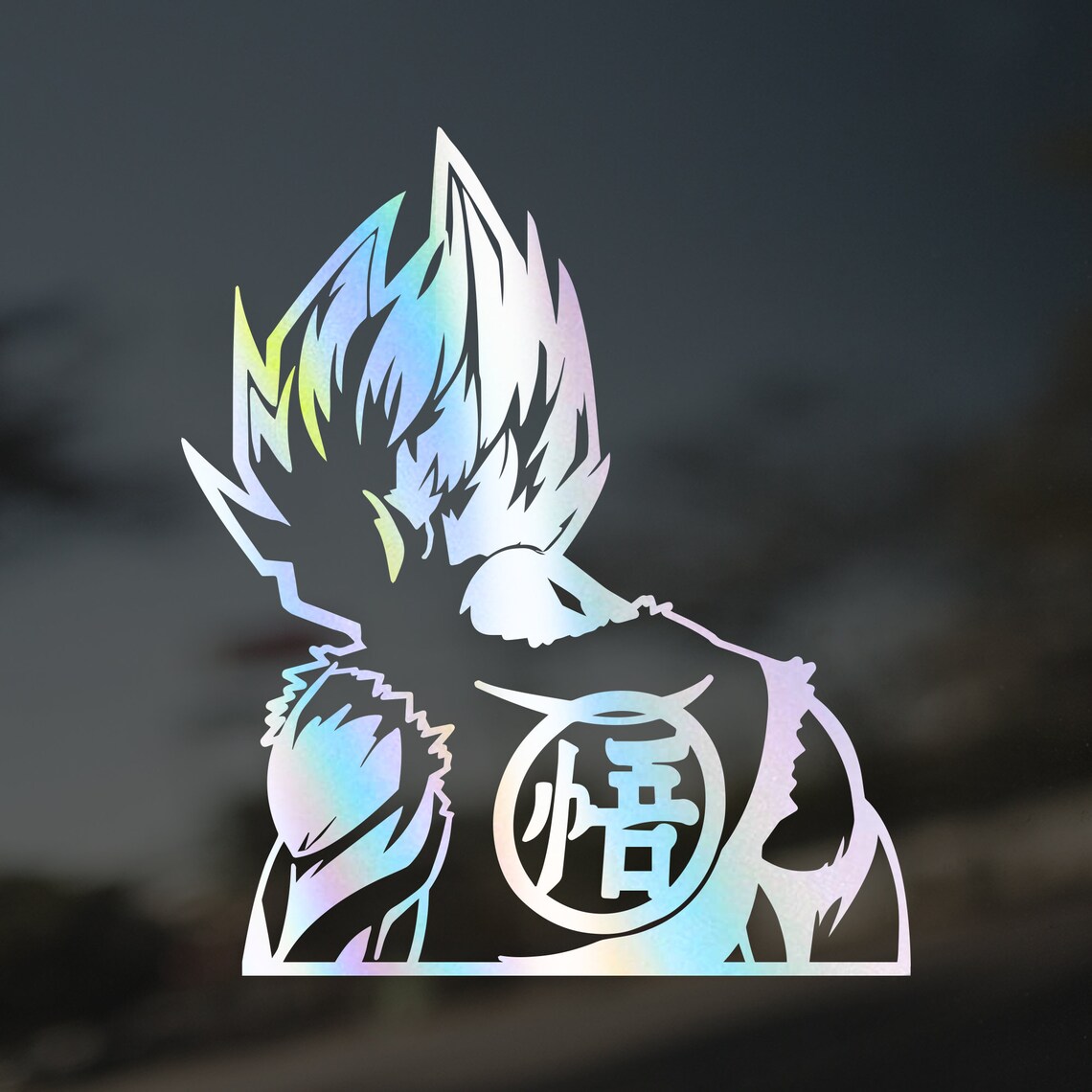 Vinyl Decal Super Saiyan Goku Back Decal | Etsy