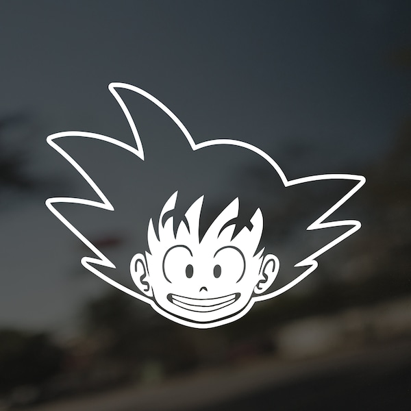 Goku Face Decal - Etsy