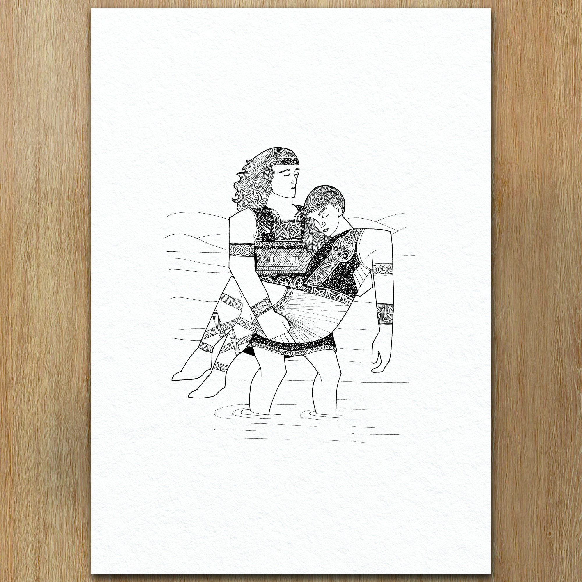 Cúchulainn & Ferdiad - Etsy