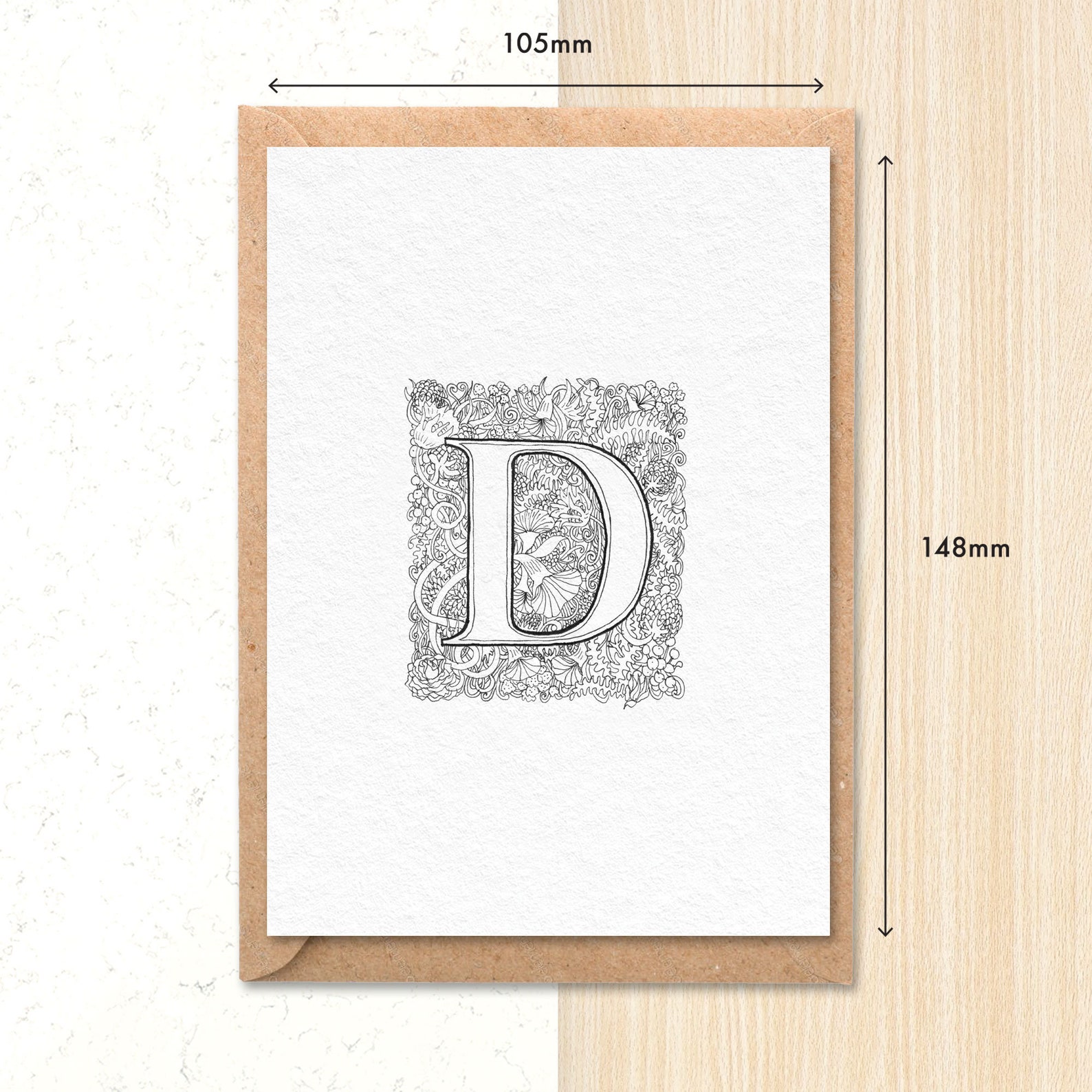 Floral Letter Initial D - Etsy