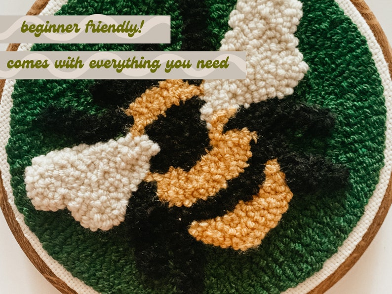 DIY Punch Needle Kit Bumble Bee Bee Craft Kit Crafty - Etsy