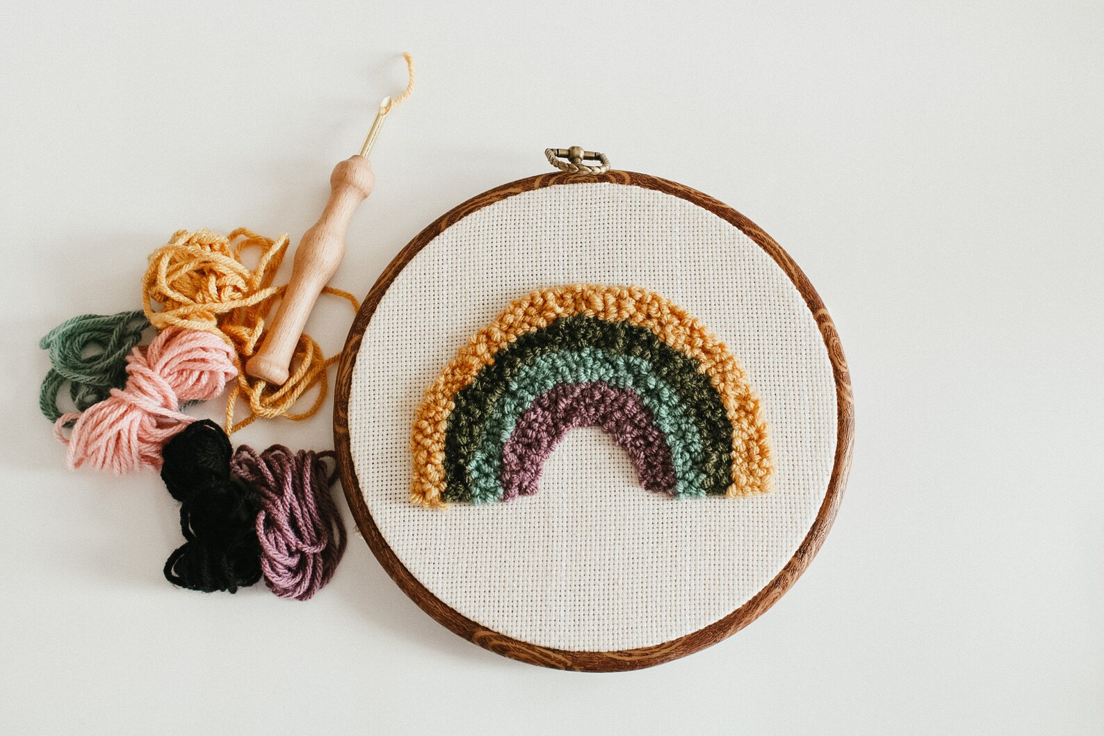 DIY Punch Needle Kit Rainbow Craft Kit Crafty Gift Rug | Etsy