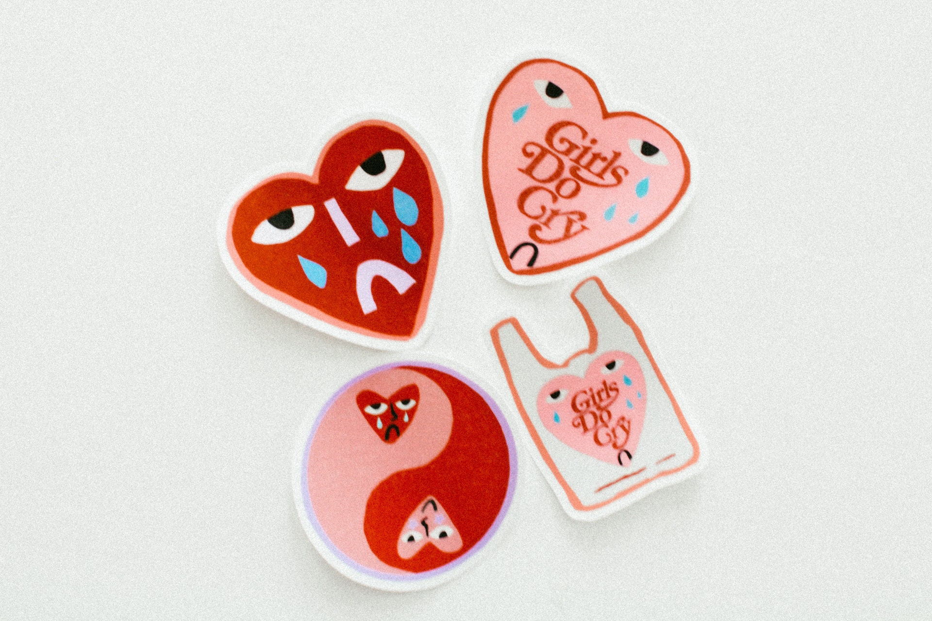 Crying Heart Vinyl Sticker Laptop Sticker Water Bottle - Etsy