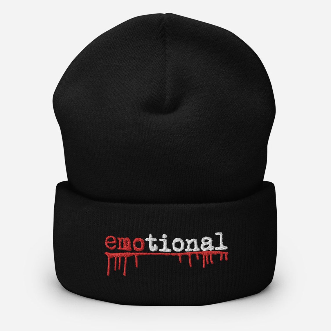 Emotional Bloodline Nostalgia Emo Cuffed Beanie, Concert, When We Were ...