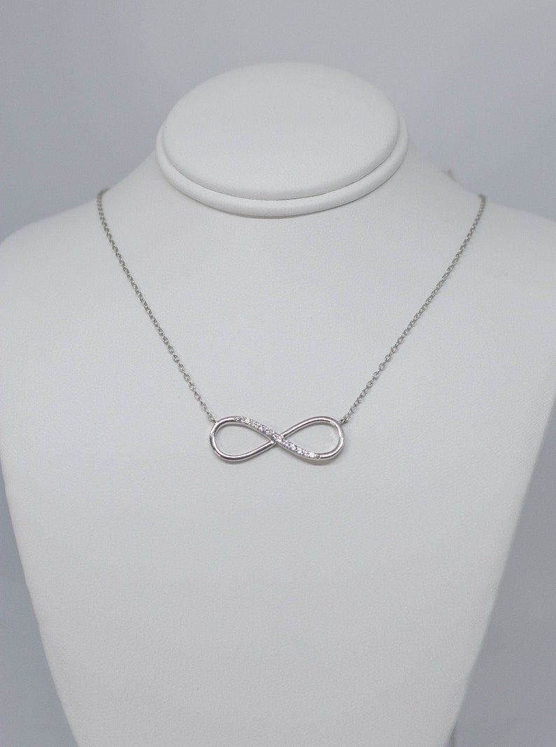 Infinity Necklace in Sterling Silver - Etsy