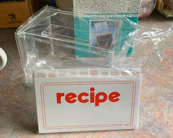 Acrylic Recipe Box - Etsy