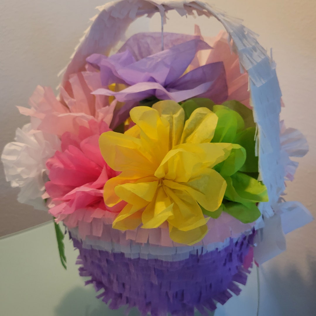 Flower Basket Piñata - Etsy
