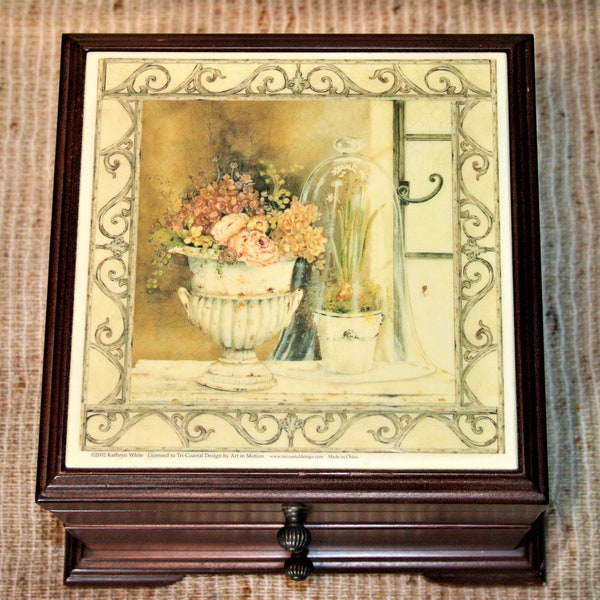 Art in Motion Kathryn White Jewelry Box - Etsy