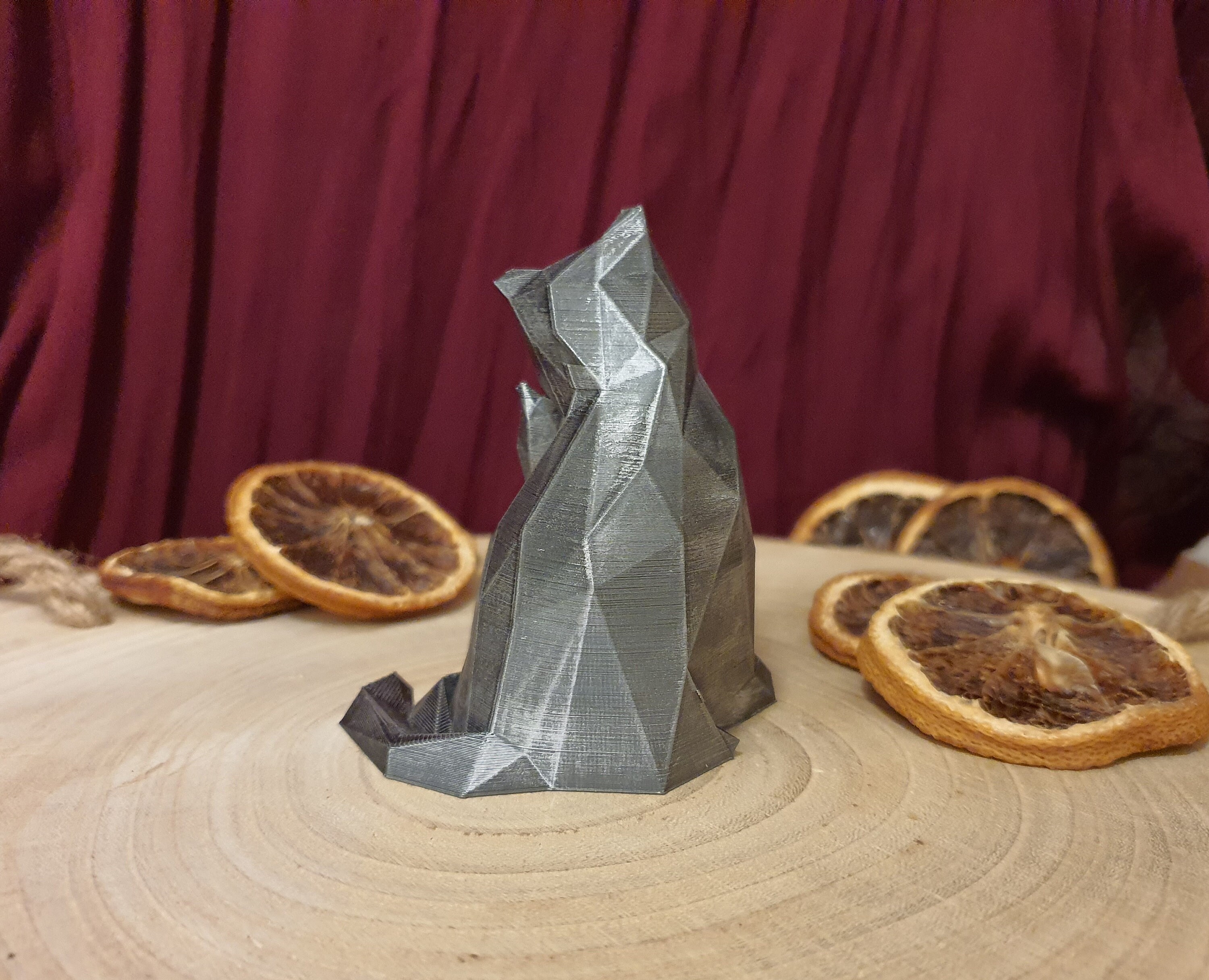 Low Poly Cuddling Cats Figurine Cuddling Cats Sculpture 3D | Etsy