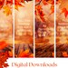 Set of Four/ Fall Printable Bookmarks/autumn Leaves/fall Lover ...