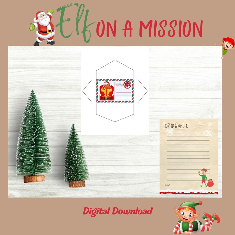 Printable Elf on a Mission | Elf Letter | Santa Letter | Christmas ...